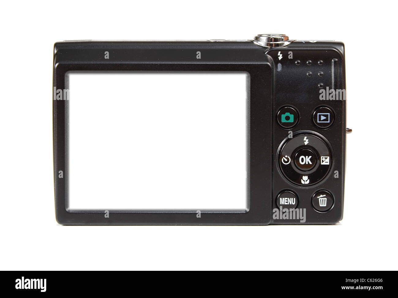 digital camera isolated on white background Stock Photo - Alamy