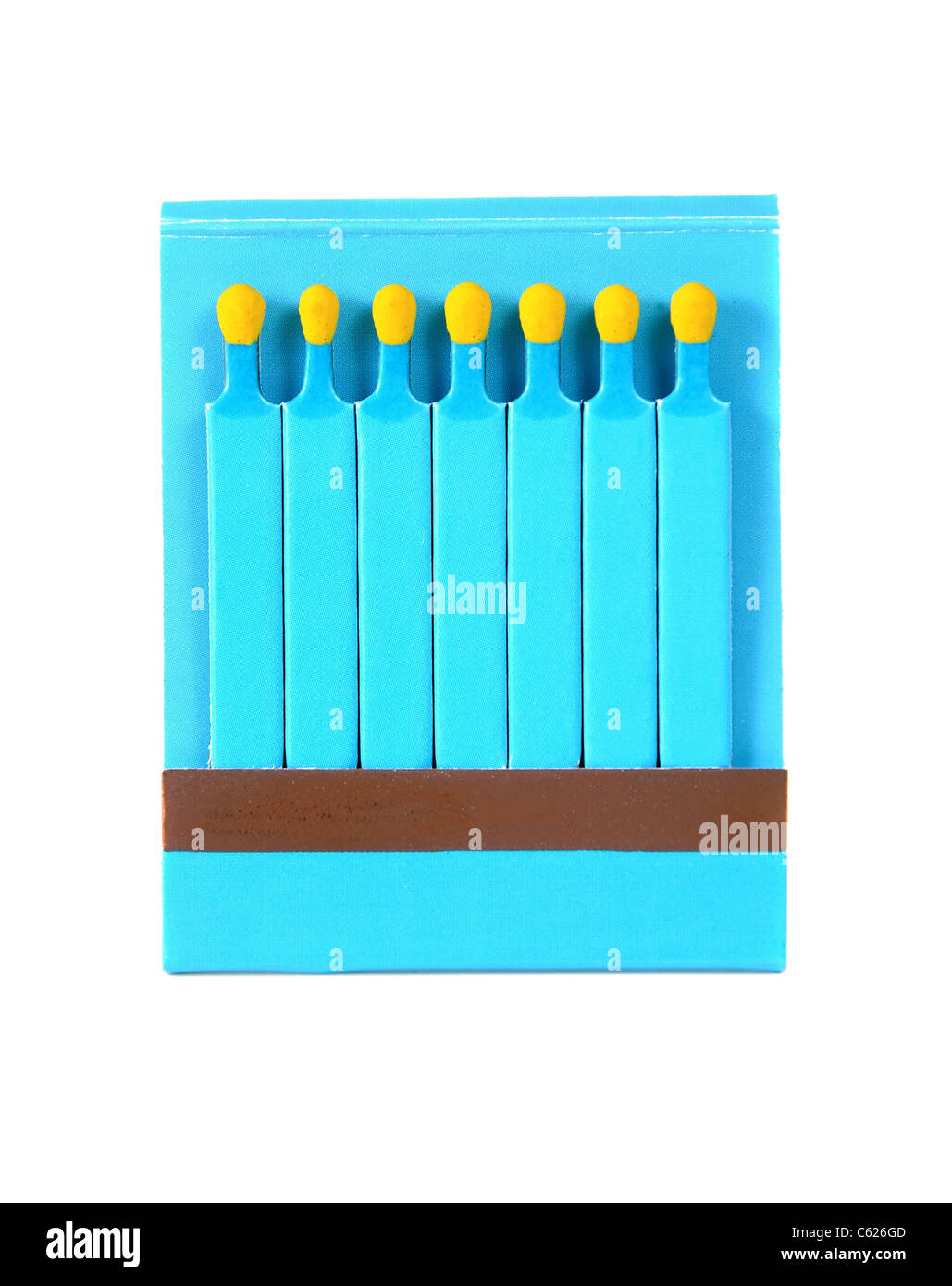 blue matches isolated on white background Stock Photo - Alamy