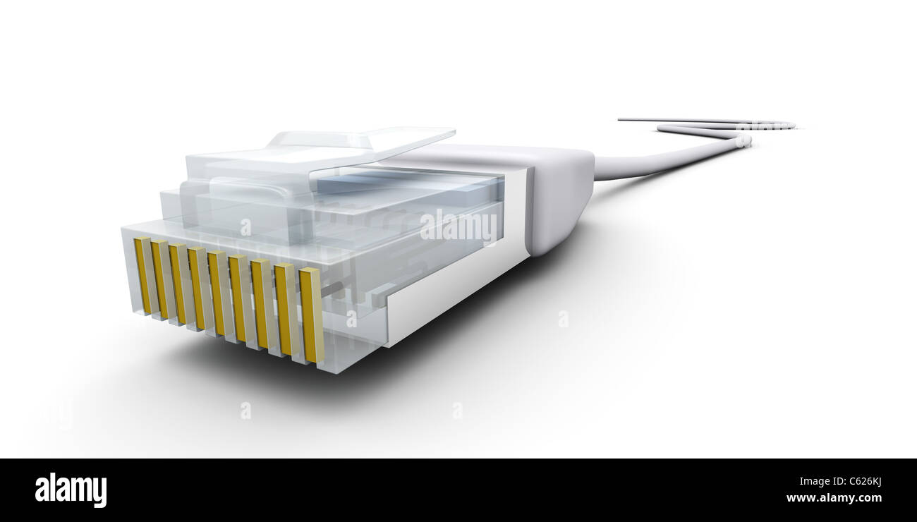 A RJ45 Cable Stock Photo - Alamy