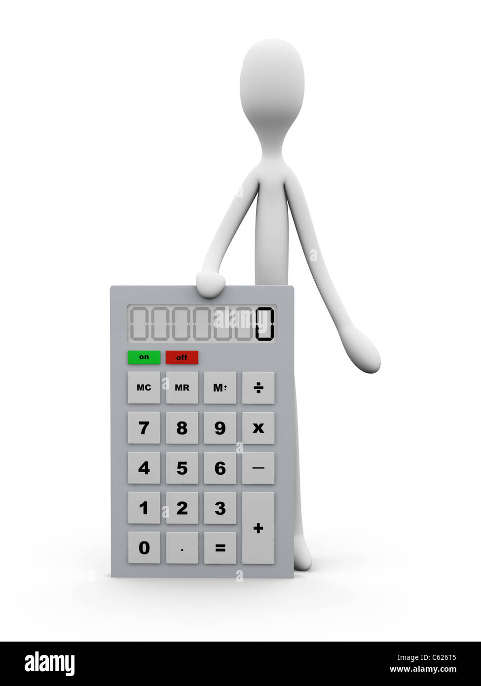 Calculating analyze Cut Out Stock Images & Pictures - Alamy