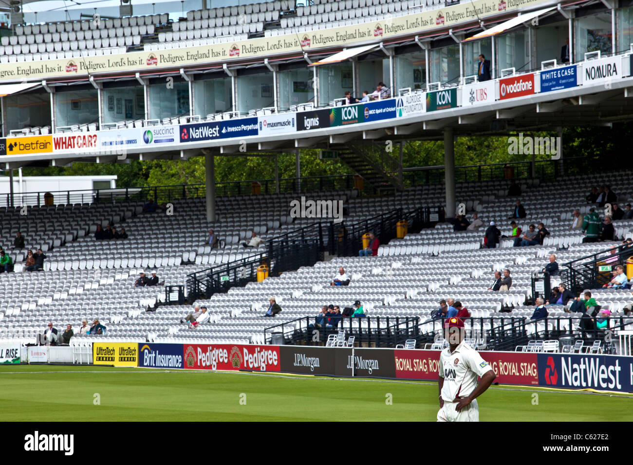 Mound Stand and Private Boxes at Lords Cricket Ground Stock Photo - Alamy