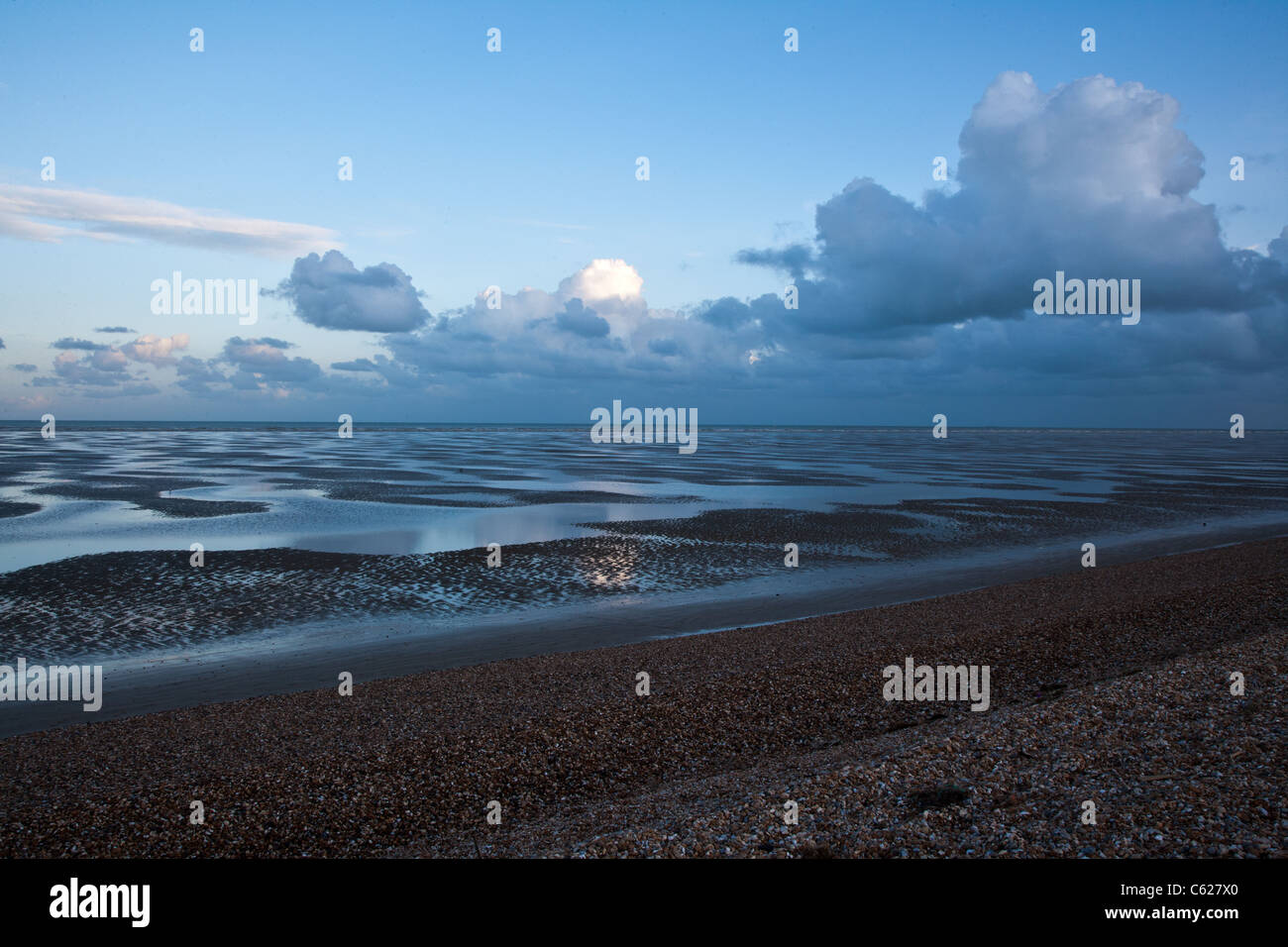 Littlestone beach in Kent at low tide Stock Photo - Alamy
