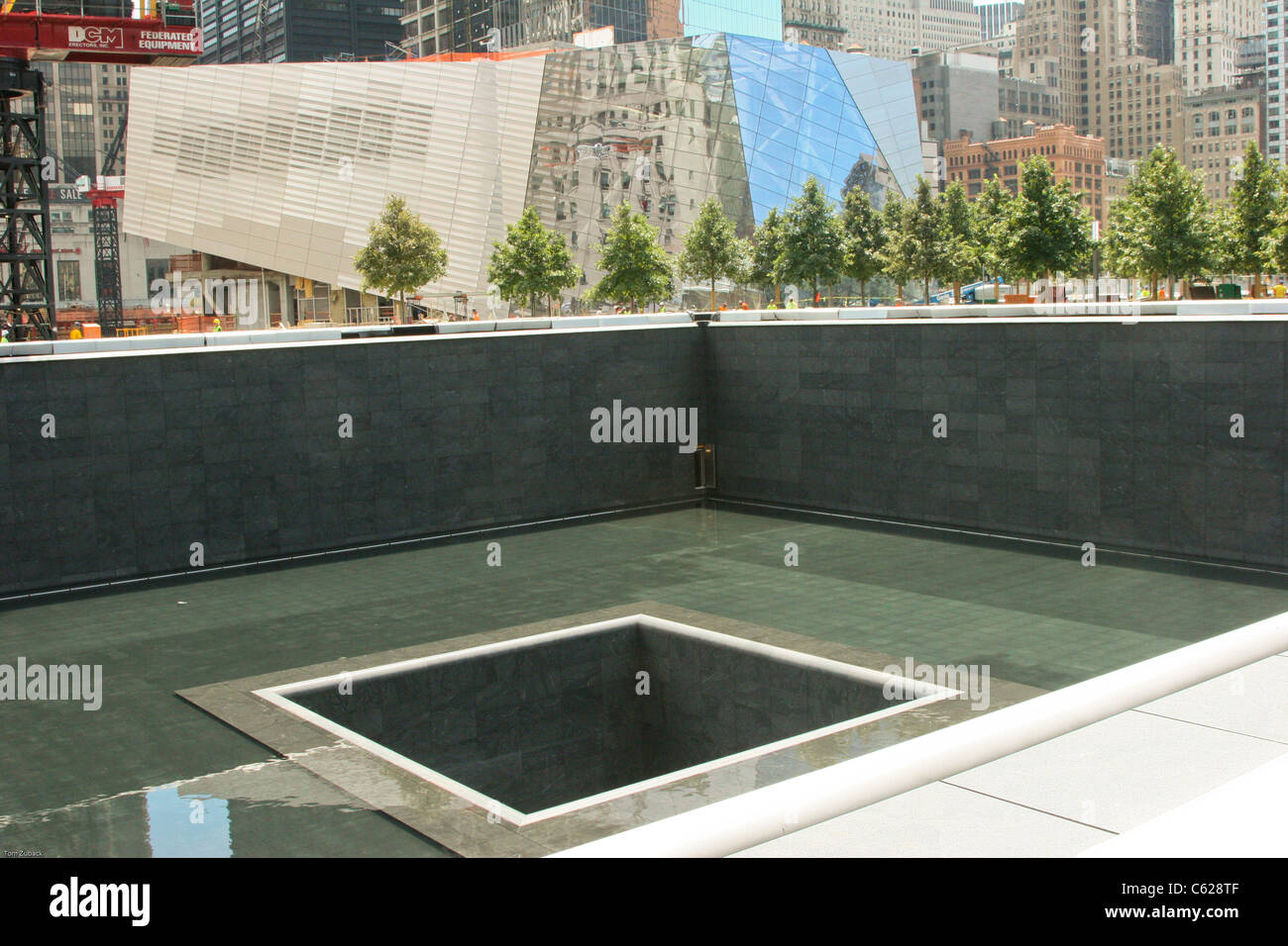 WTC 9/11 Tower & Memorial pool Stock Photo - Alamy