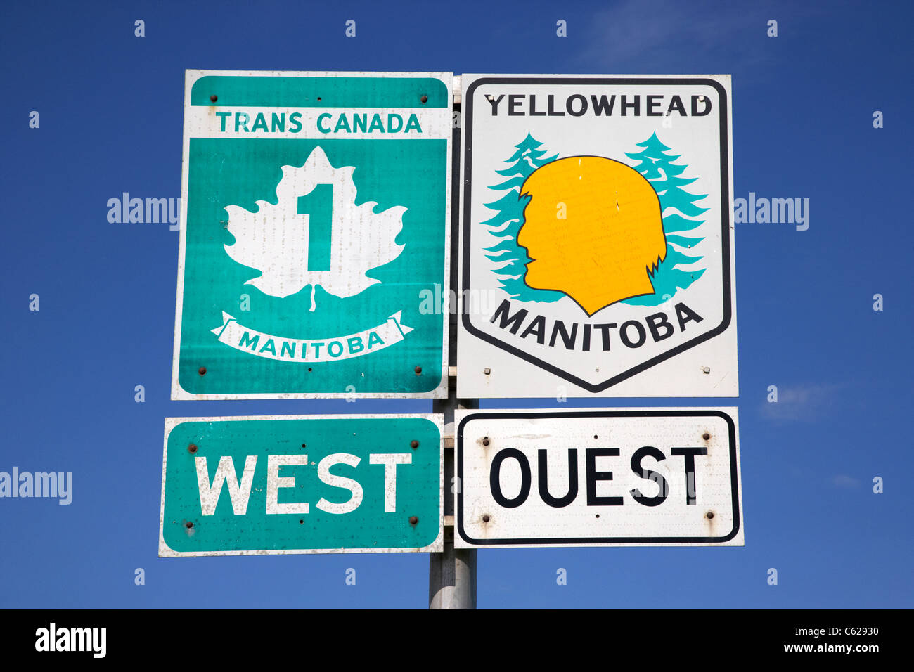 Trans canada highway sign hi-res stock photography and images - Alamy
