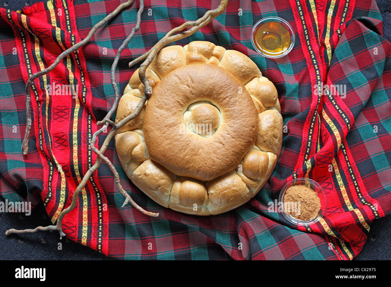 Bulgarian bread pogacha Stock Photo - Alamy
