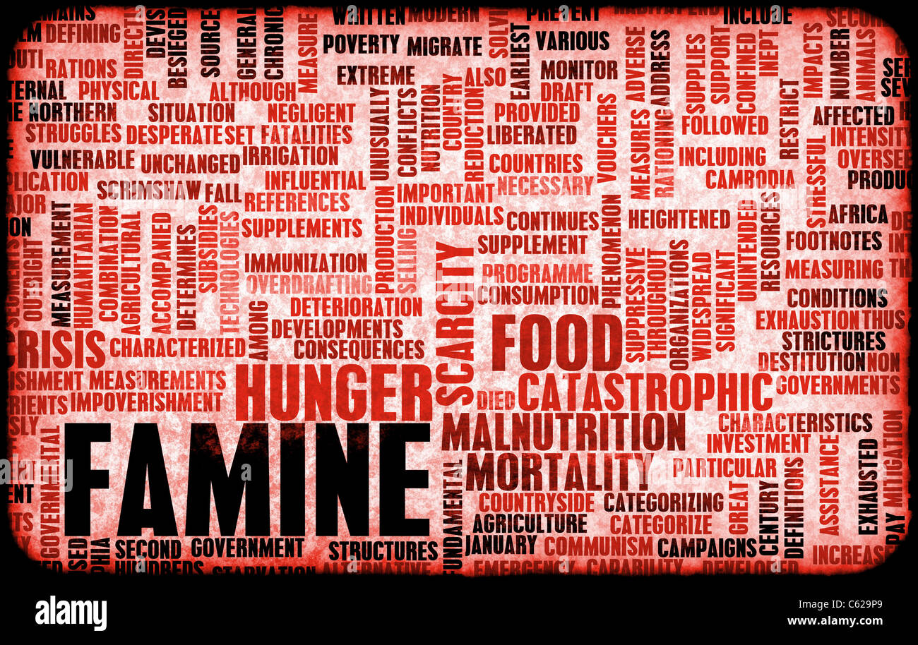 Famine and Death Global Warming as Concept Stock Photo - Alamy