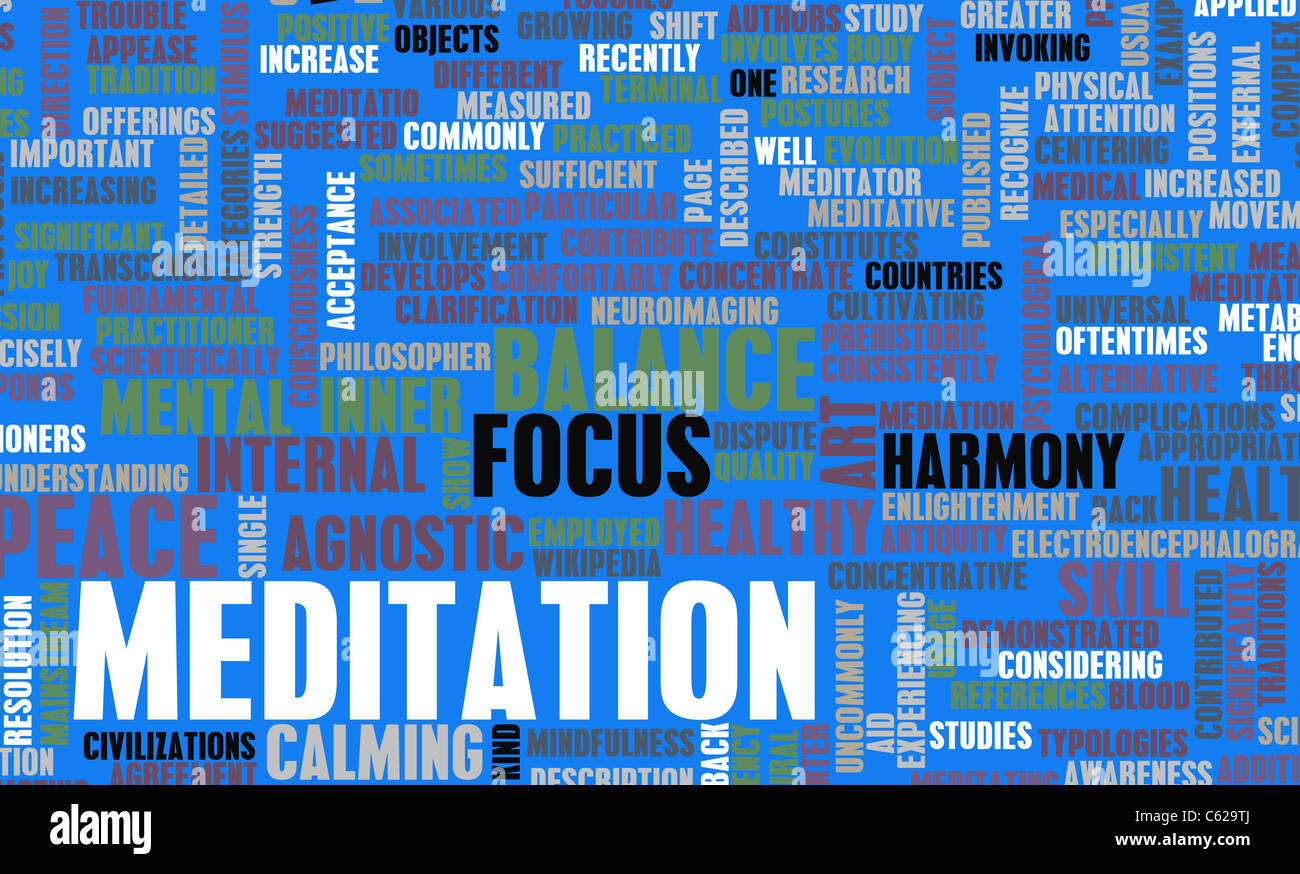 Meditation for Balance and Inner Peace as Art Stock Photo - Alamy