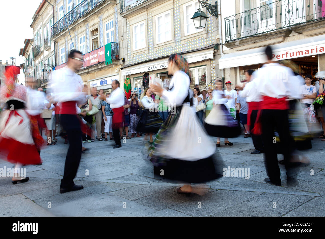 Portuguese folk dancing in Viana do Costelo, Portugal Stock Photo - Alamy