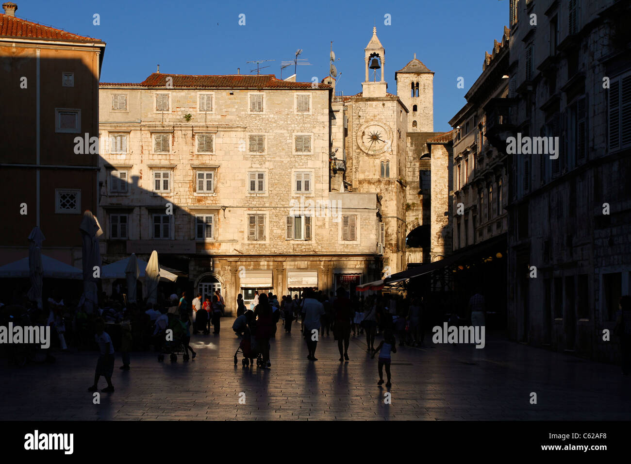 Narodni Trg and Iron Gate, Diocletian's Palace, Split, Croatia Stock ...
