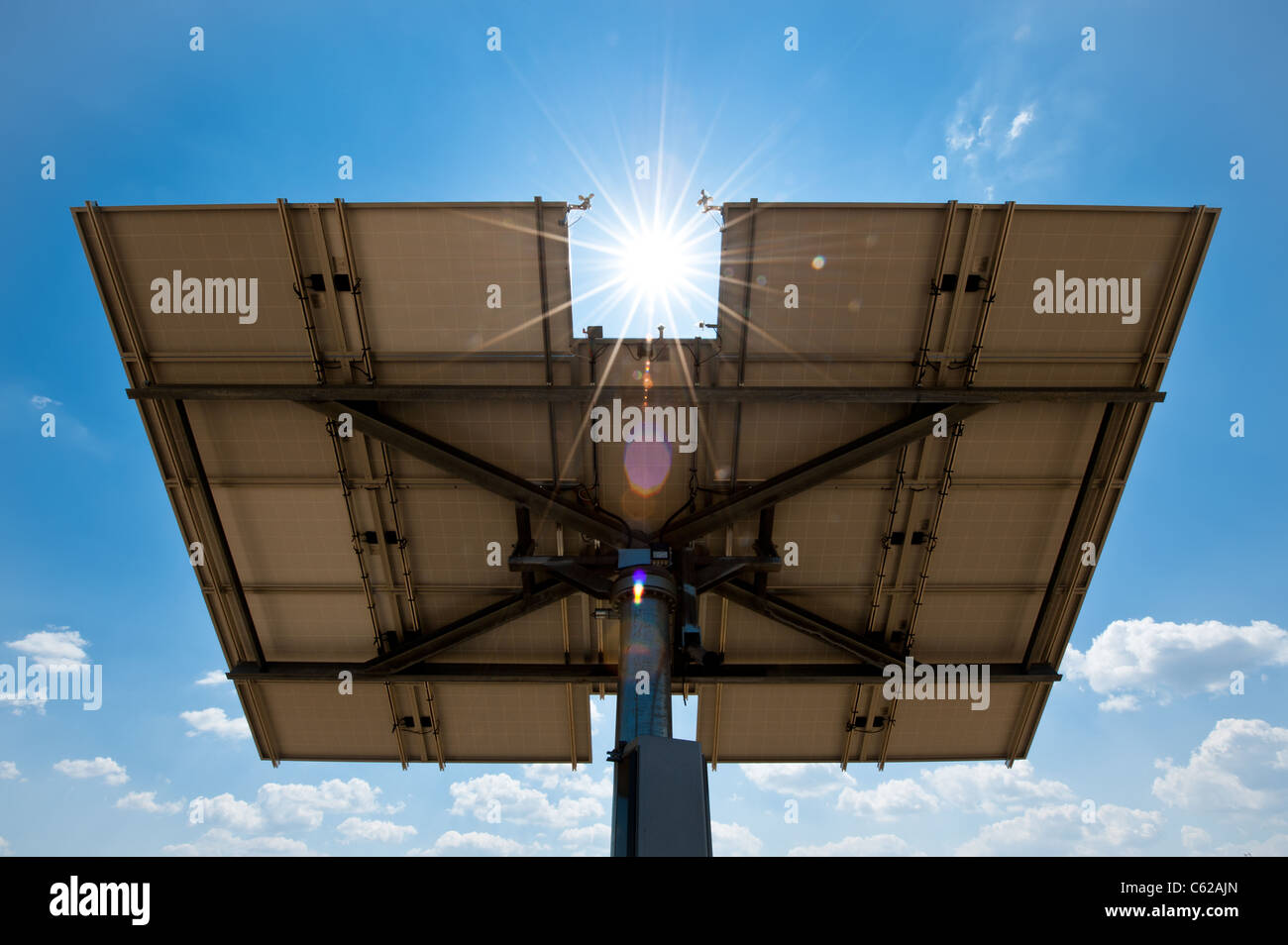 Solar panel from behind hi-res stock photography and images - Alamy