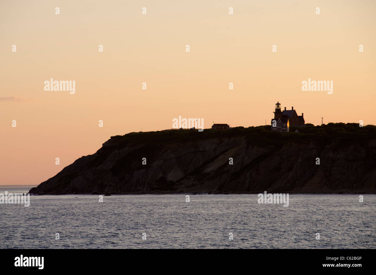 Rhode Island, Block Island (aka New Shoreham). Sunset at Block Island ...
