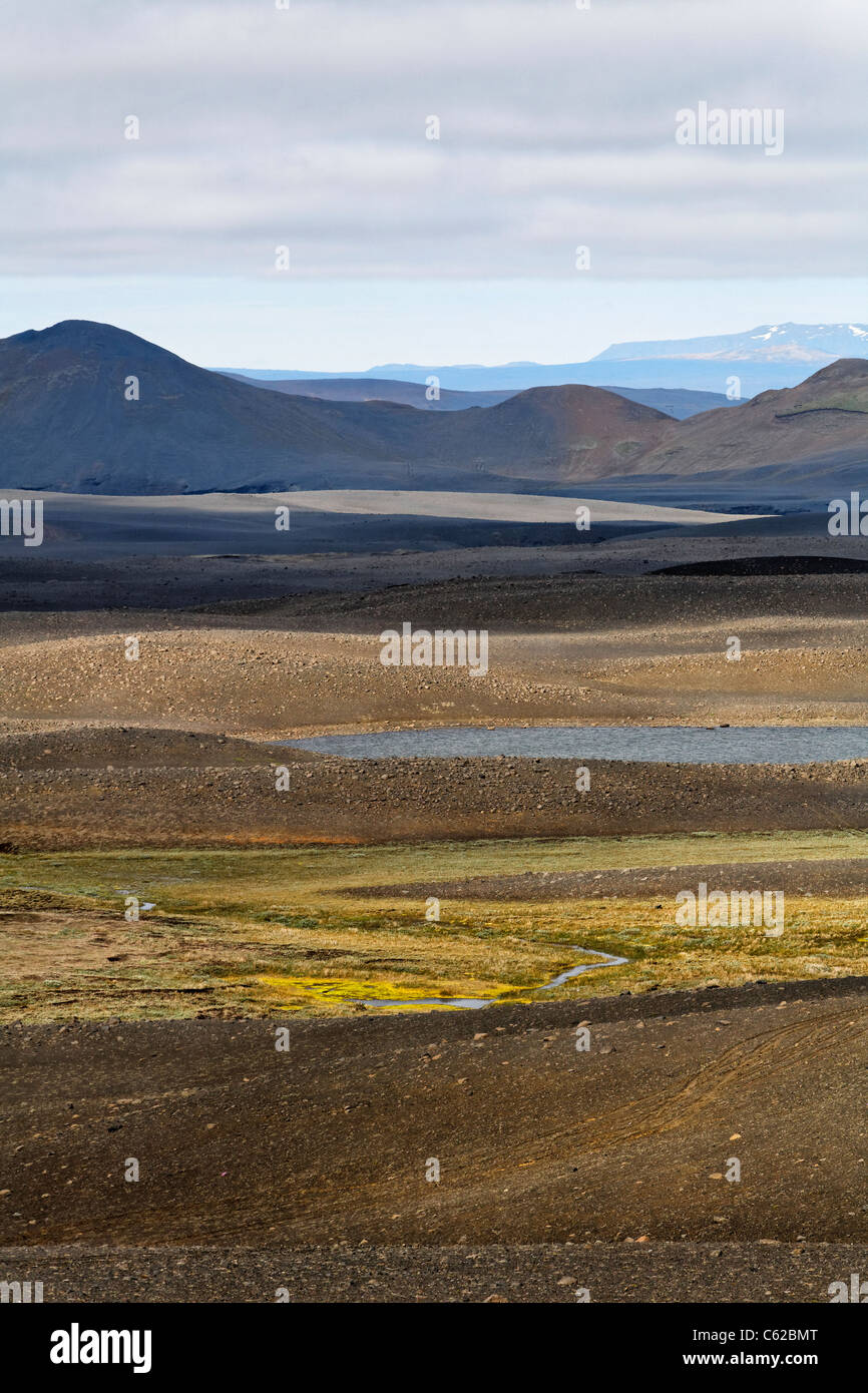Stark landscape in Central Iceland Stock Photo - Alamy