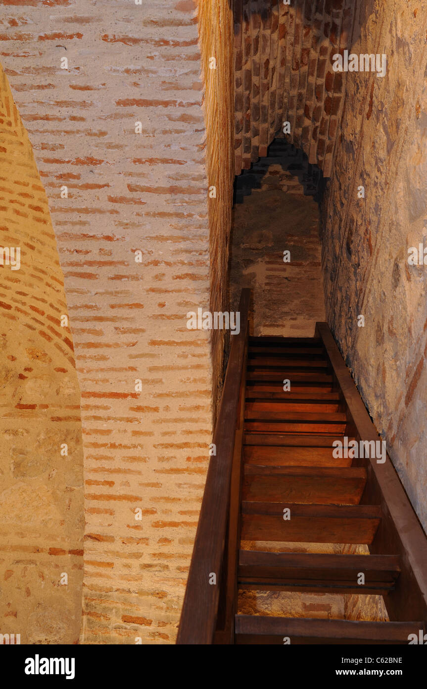 Staircase- Interior of the Watchtower belonging to the Wall of ALCALA ...