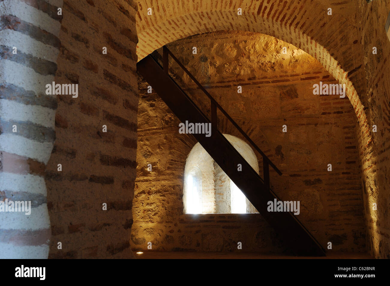 Staircase- Interior of the Watchtower belonging to the Wall of ALCALA ...