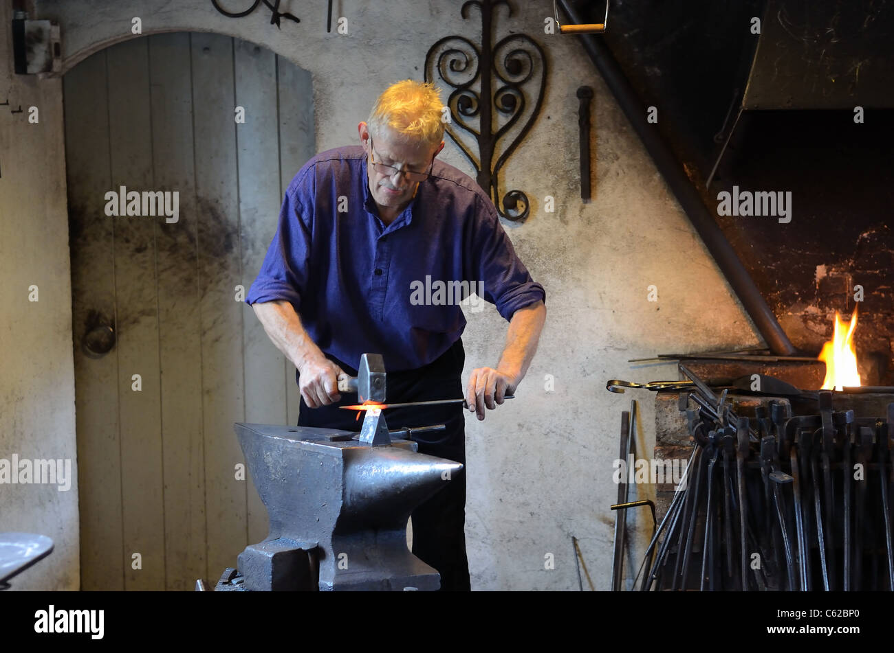 Black Smith Forging High Resolution Stock Photography and Images - Alamy