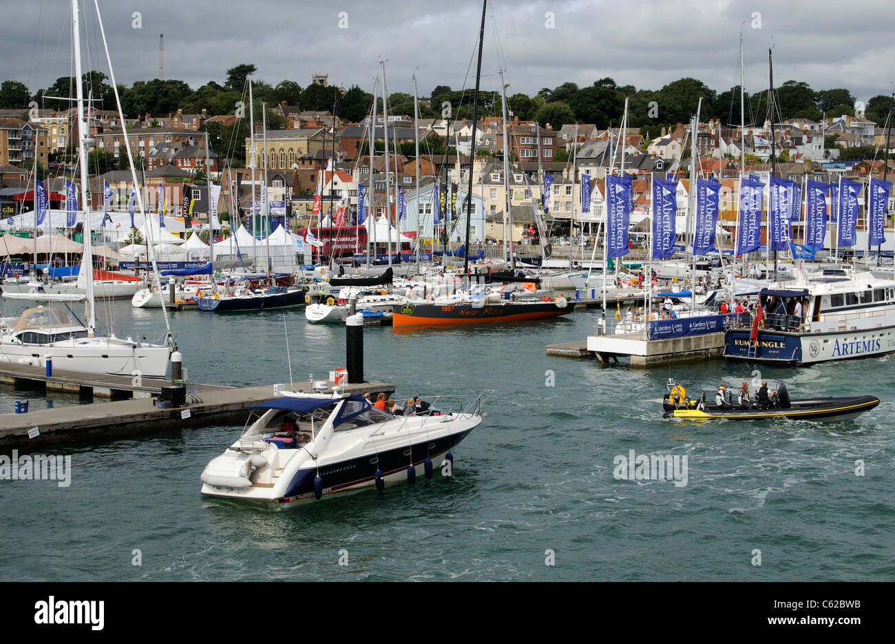 Cowes Yacht Haven on the River Medina West Cowes Isle of Wight England ...