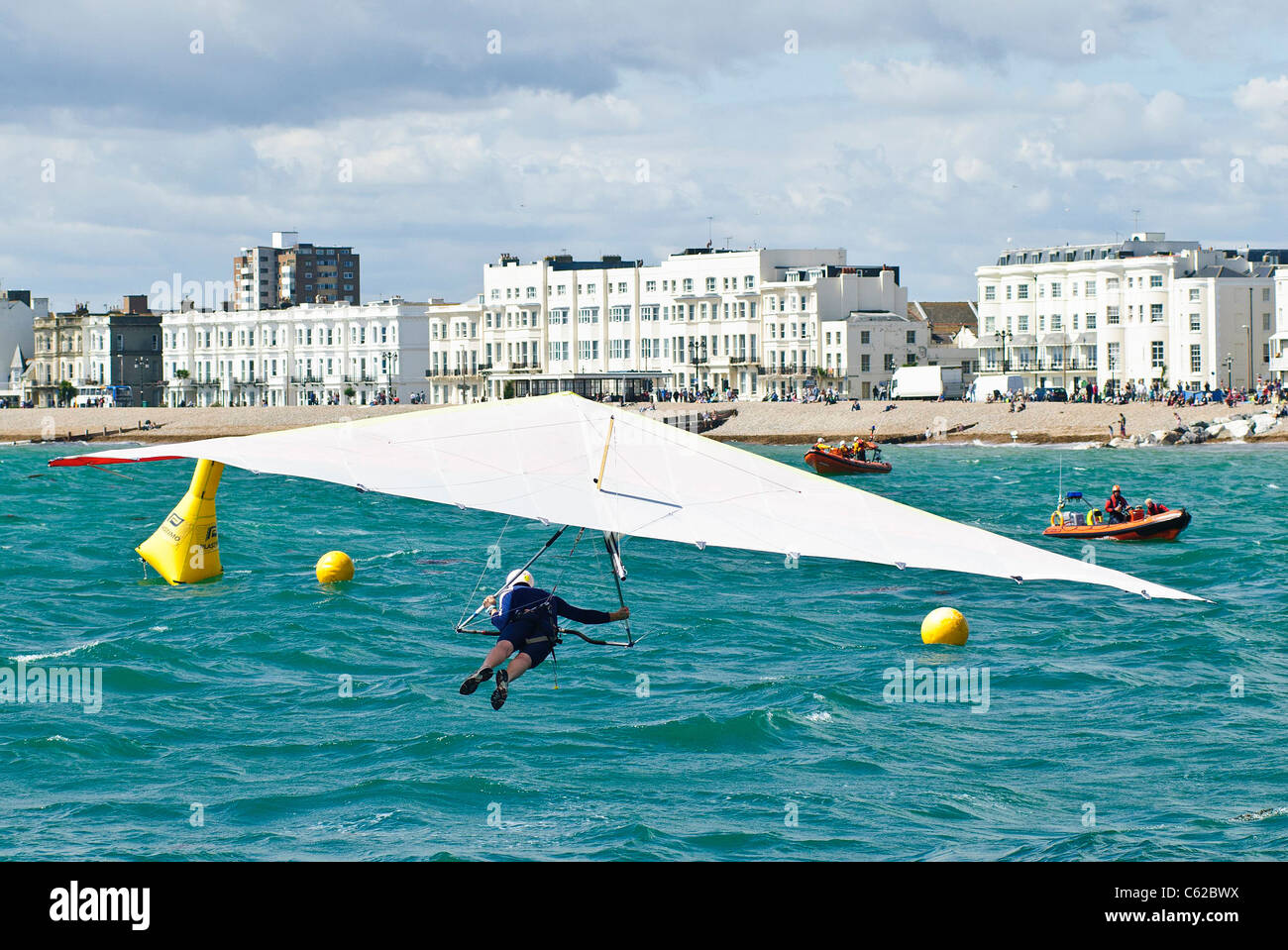 WORTHING INTERNATIONAL BIRDMAN. A flyer jumps from Worthing pier, 35ft ...