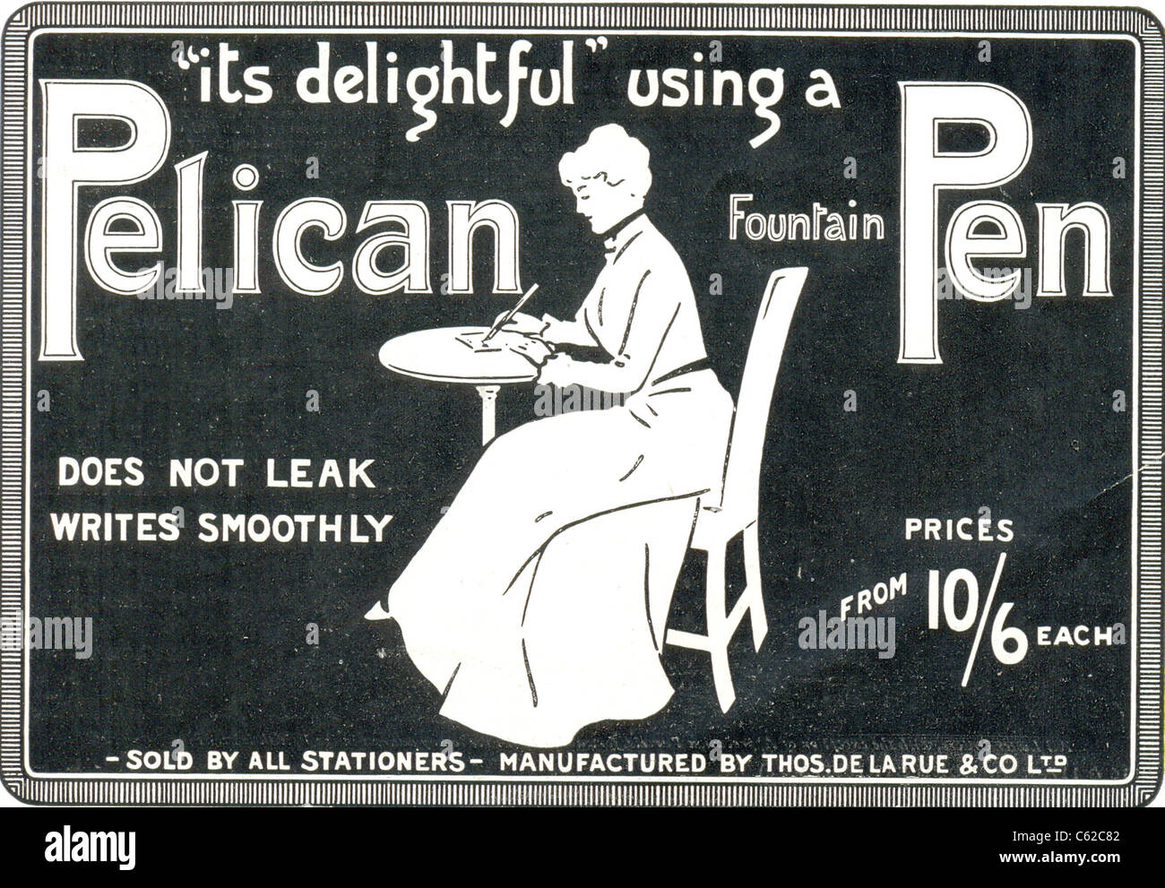 Fountain pen 1900s hi-res stock photography and images - Alamy