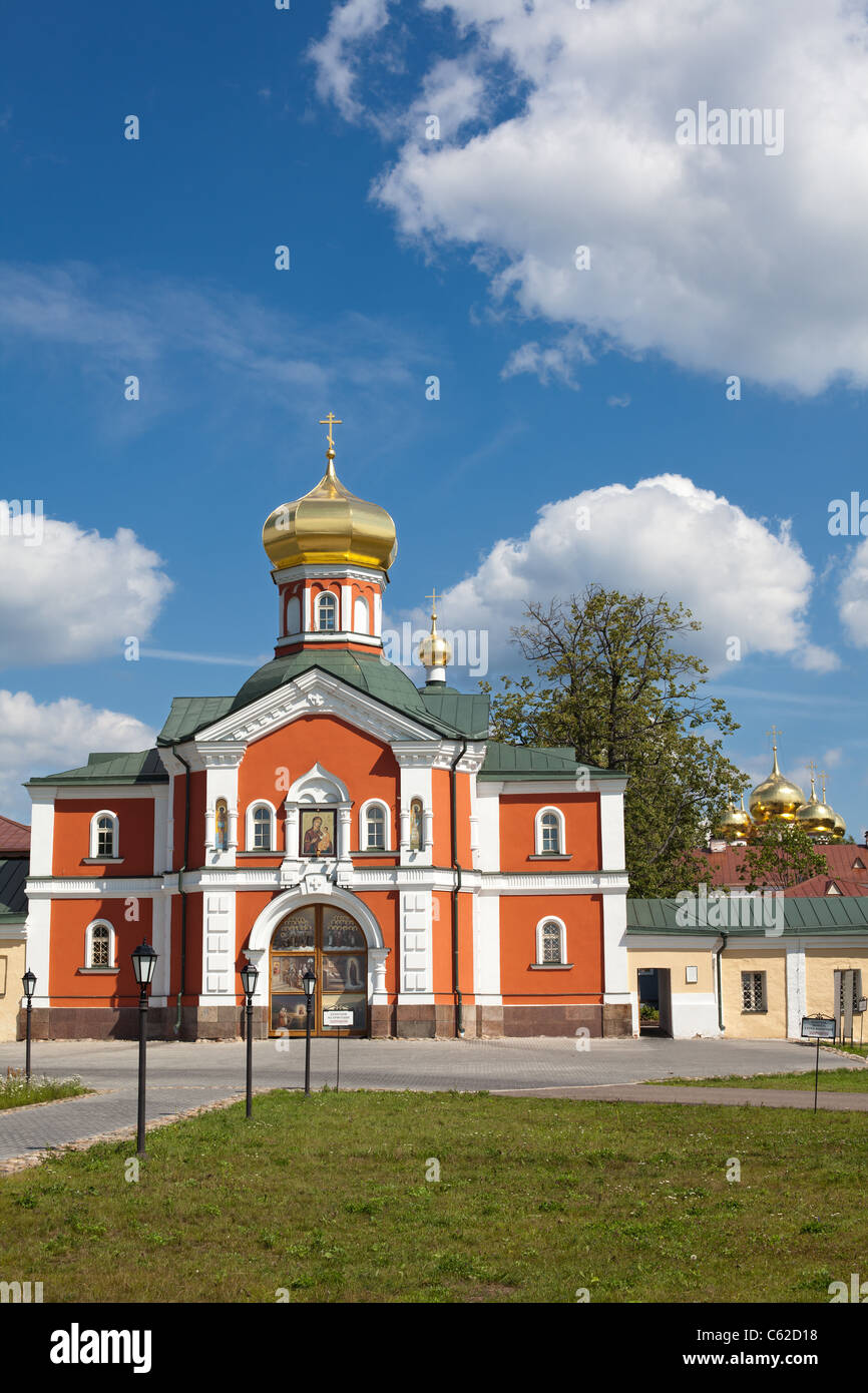 Russian orthodox church valday iversky monastery hi-res stock ...