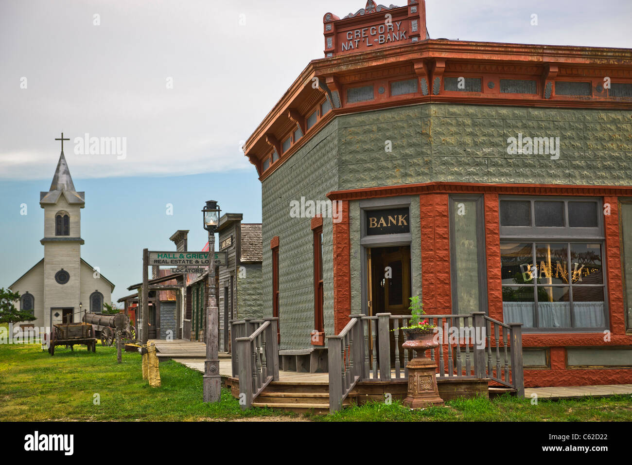 1880s historic wild west ghost town in South Dakota near Murdo in USA ...