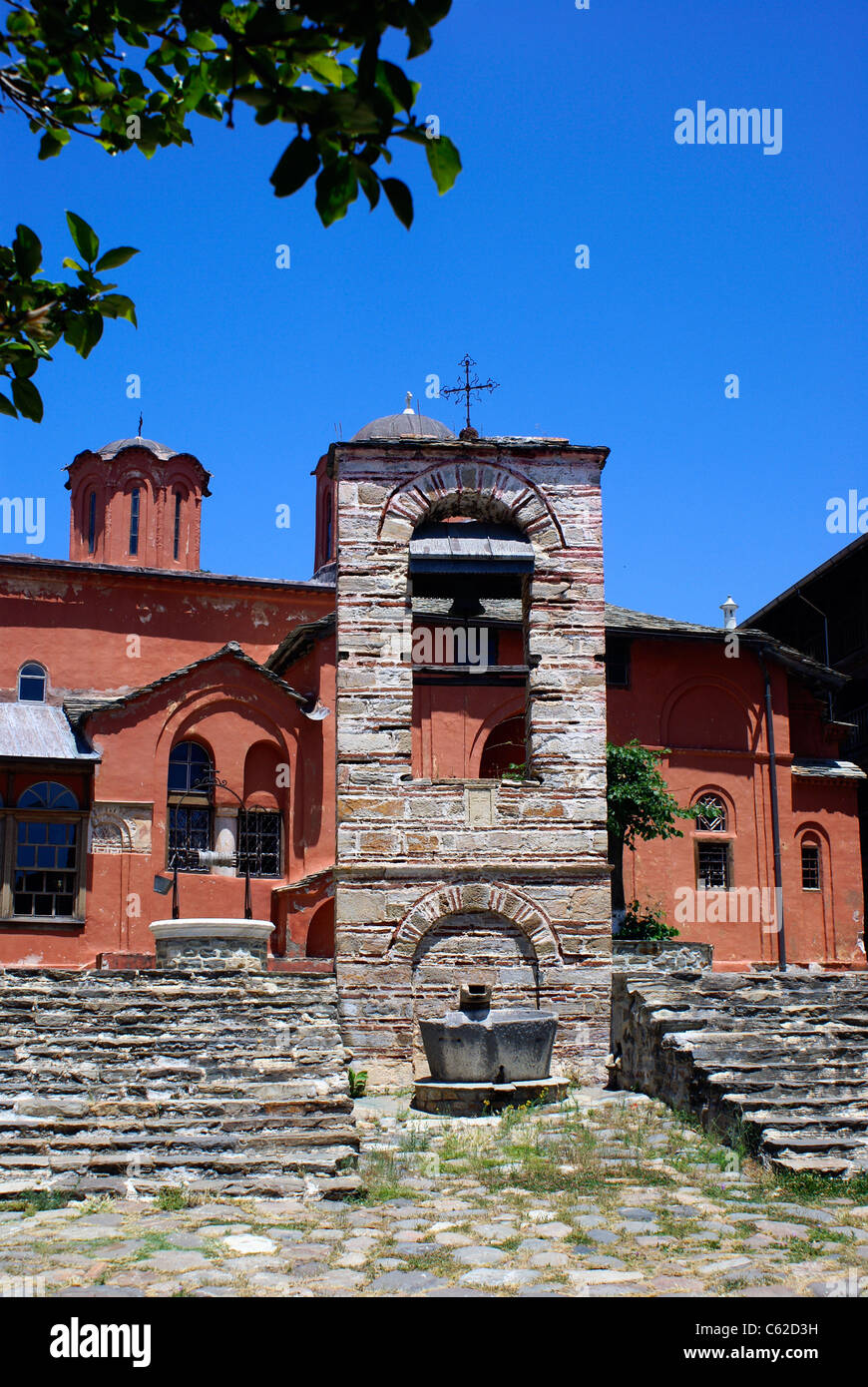 Historic stone belfry church hi-res stock photography and images - Alamy