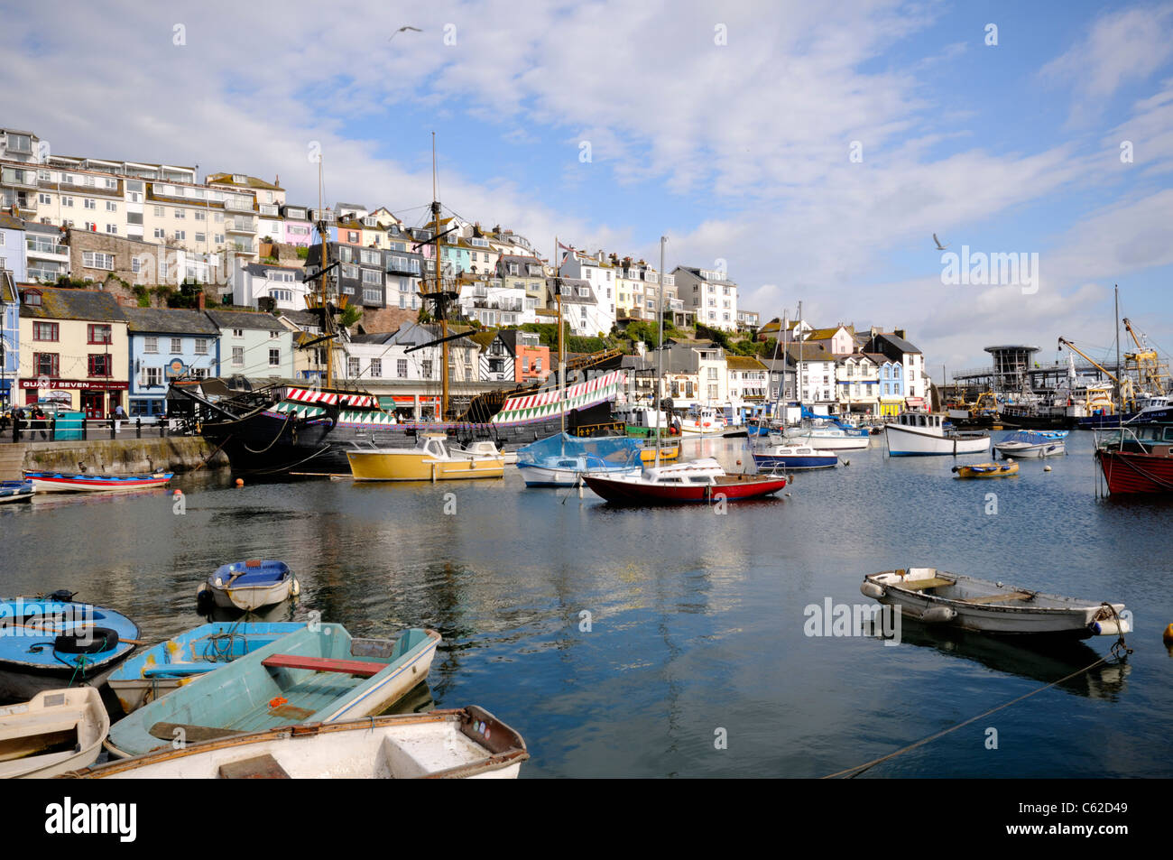 Brixham Harbour in Devon Stock Photo - Alamy