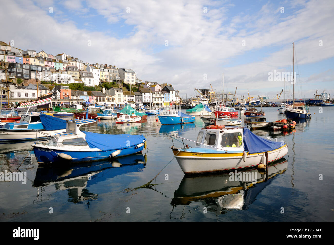 Brixham Harbour in Devon Stock Photo - Alamy