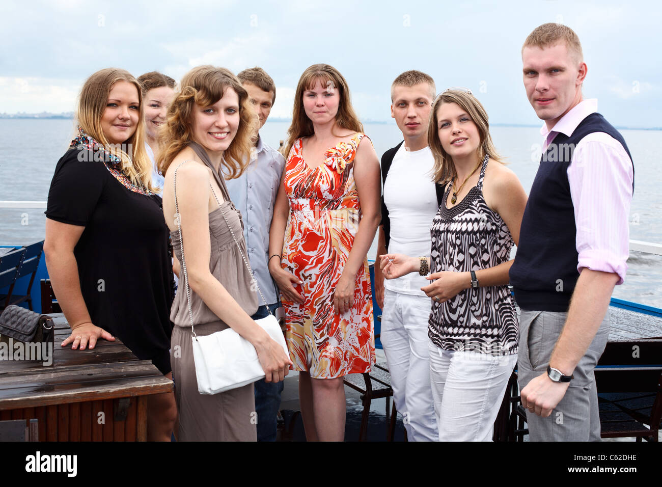 Group eight young teenagers boys hi-res stock photography and images ...