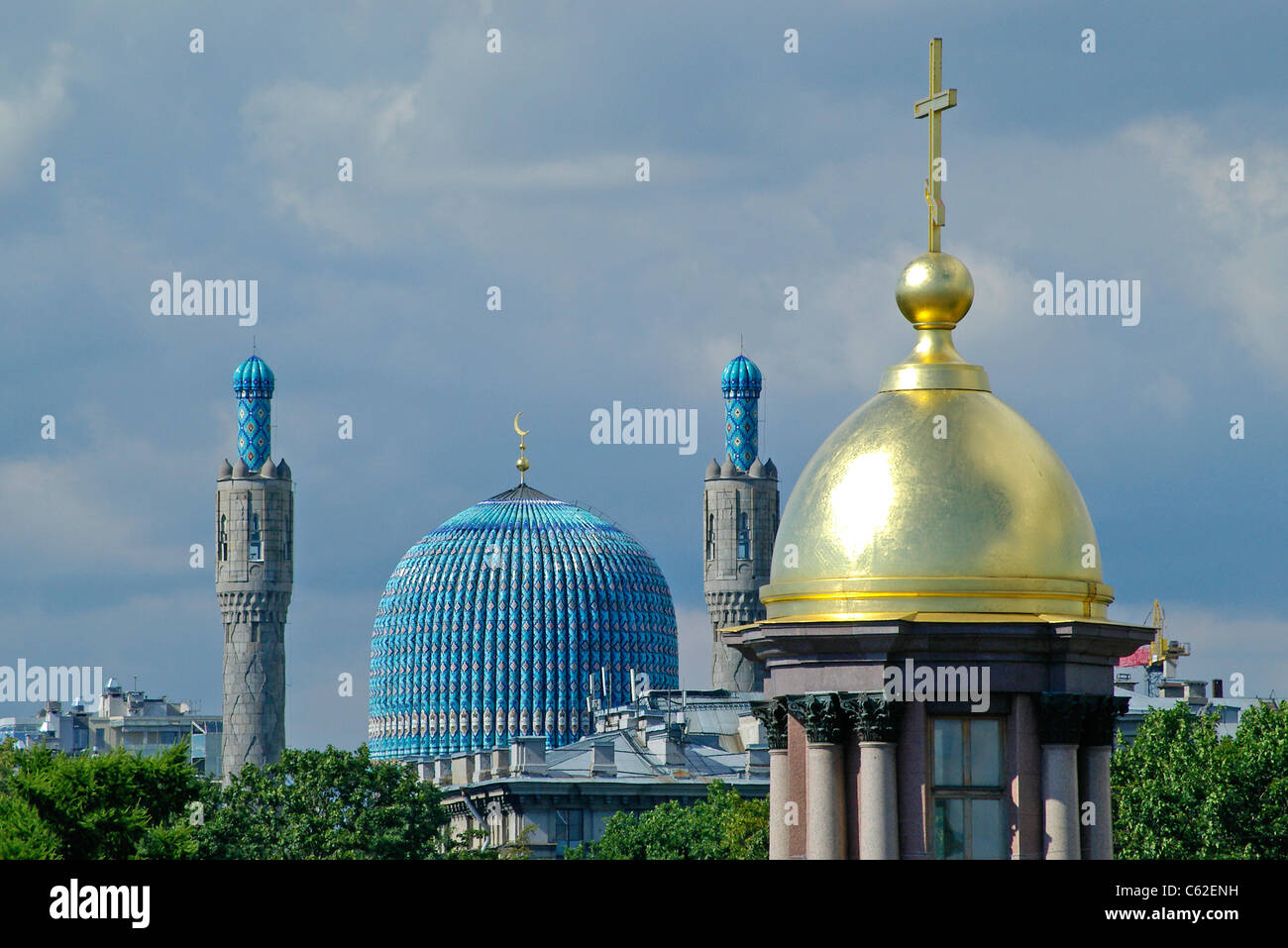 Russia. St. Petersburg. Holy Trinity Church. Mosque Stock Photo - Alamy
