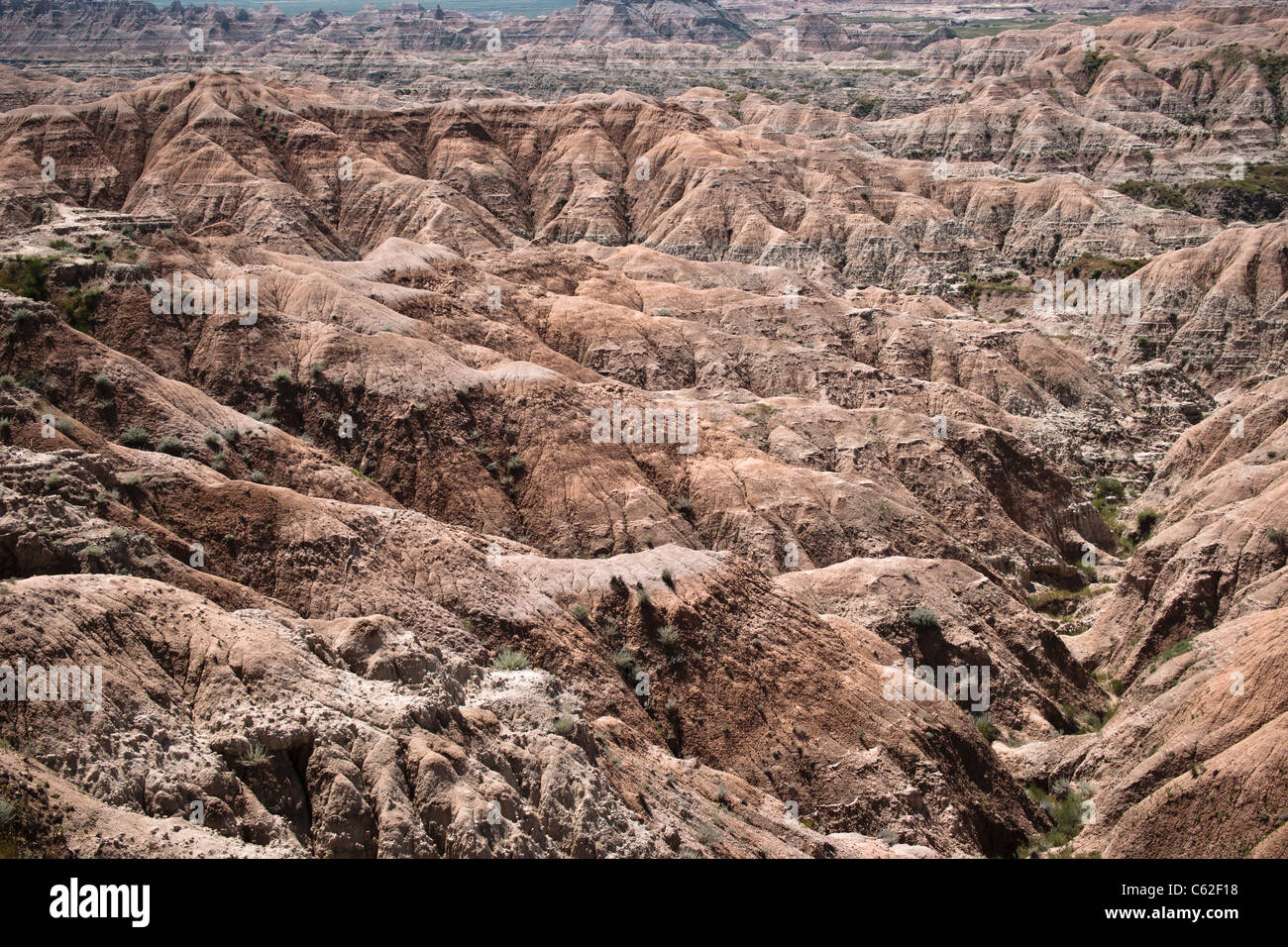 The Badlands Rocky mountains National Park South Dakota landscape from ...