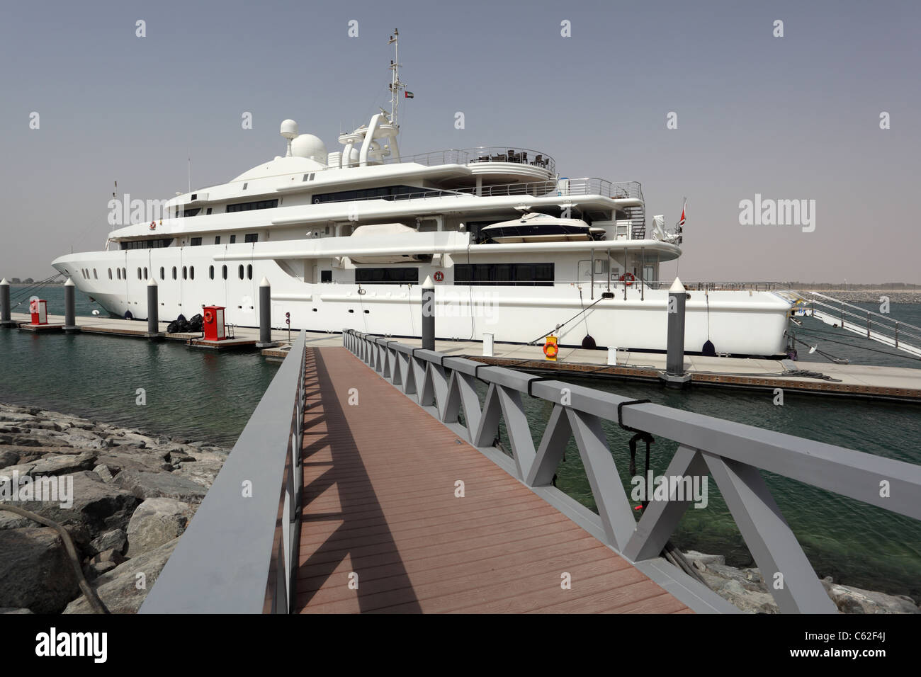 Luxury yacht in Yas Marina, Abu Dhabi United Arab Emirates Stock Photo ...