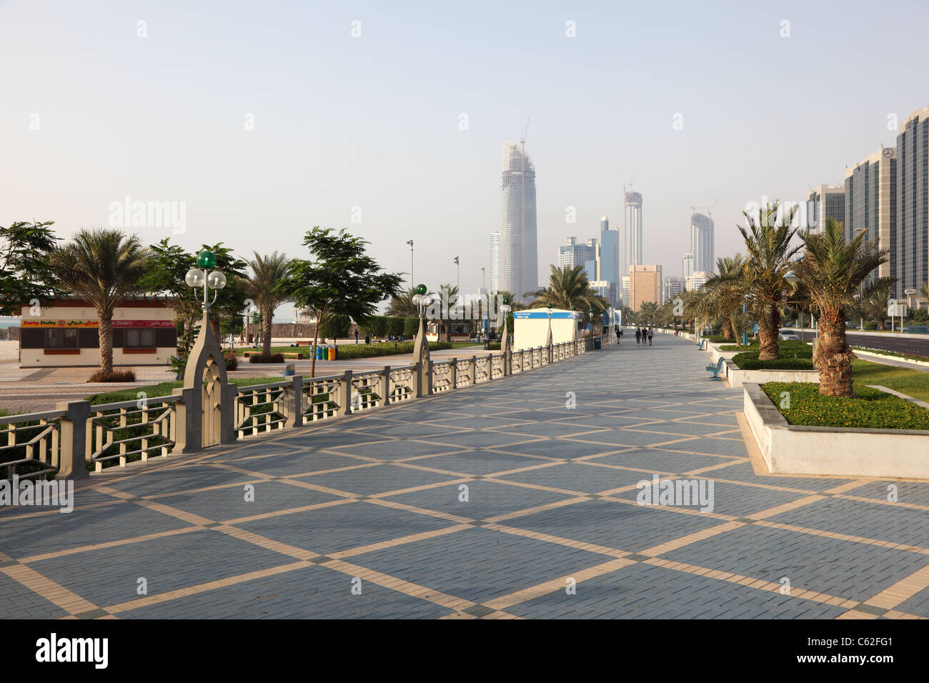 Corniche in Abu Dhabi, United Arab Emirates Stock Photo - Alamy