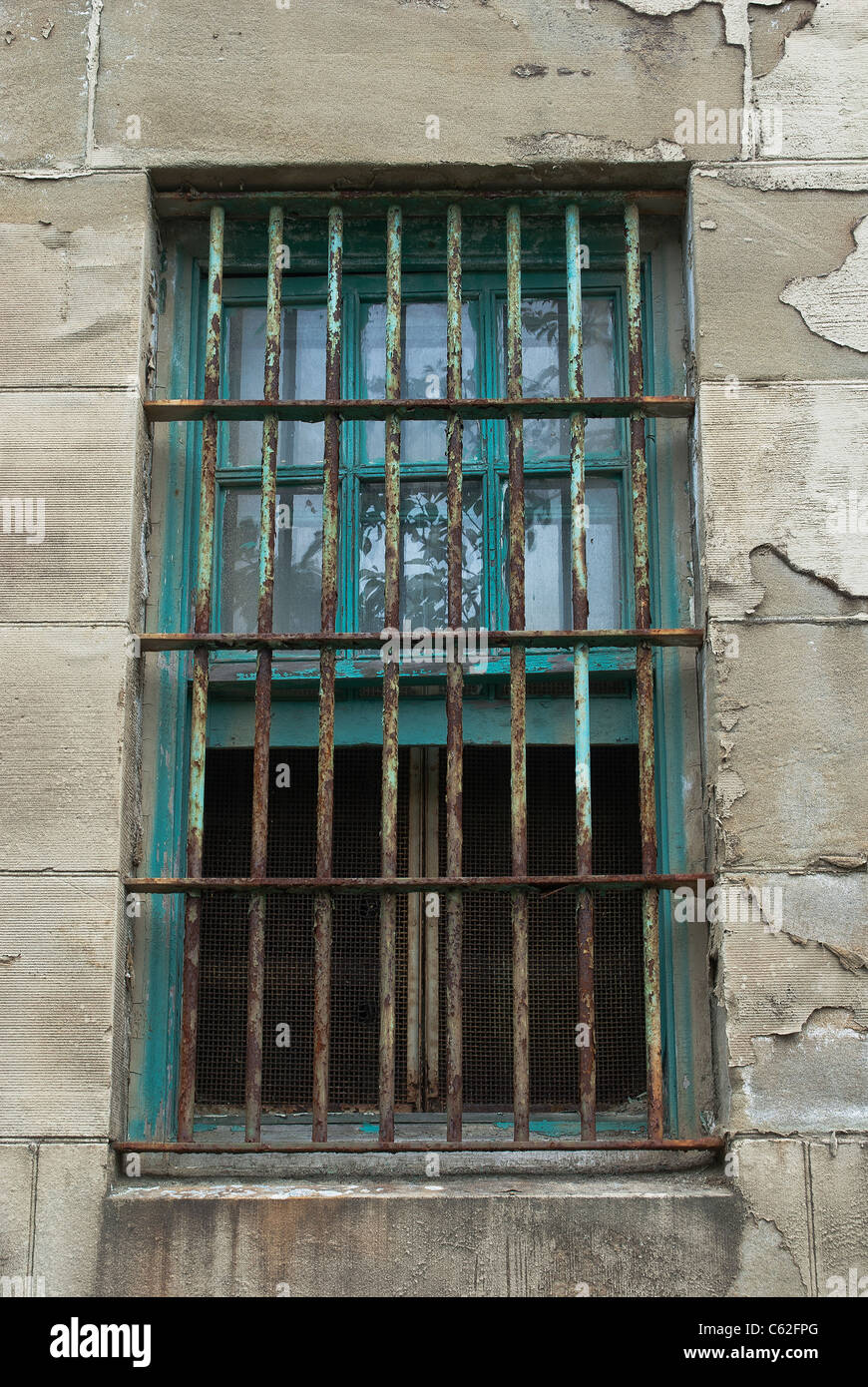 An old jail window in Montesano, Washington State, USA Stock Photo - Alamy