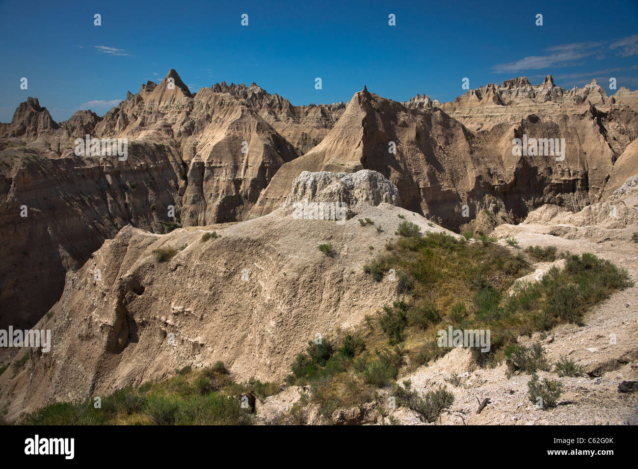 The Badlands Rocky mountains National Park South Dakota landscape low ...