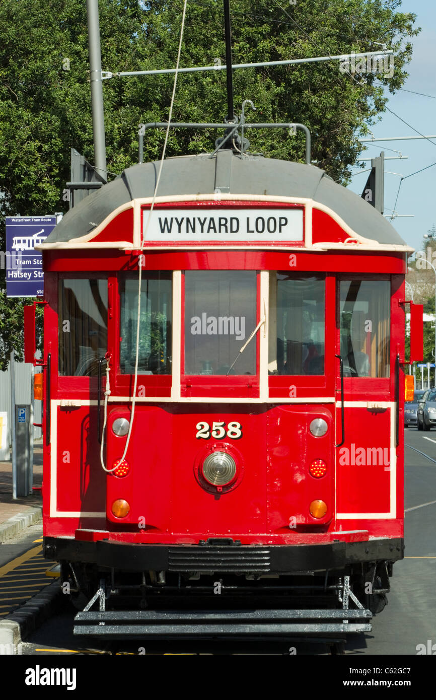 Red tramway hi-res stock photography and images - Alamy