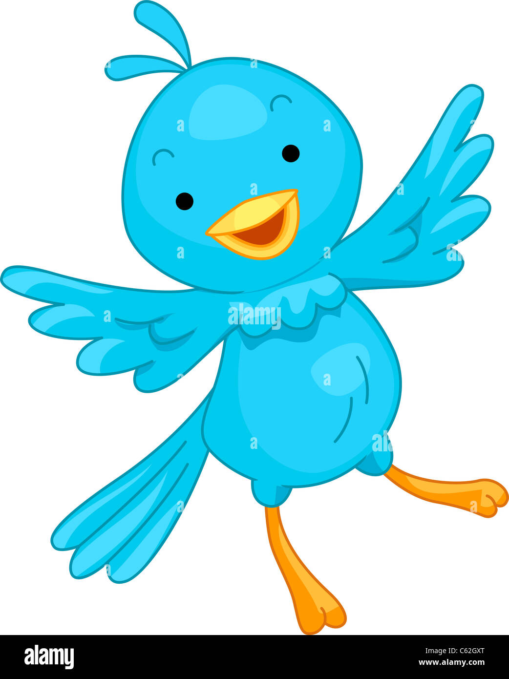Blue bird cartoon hi-res stock photography and images - Alamy