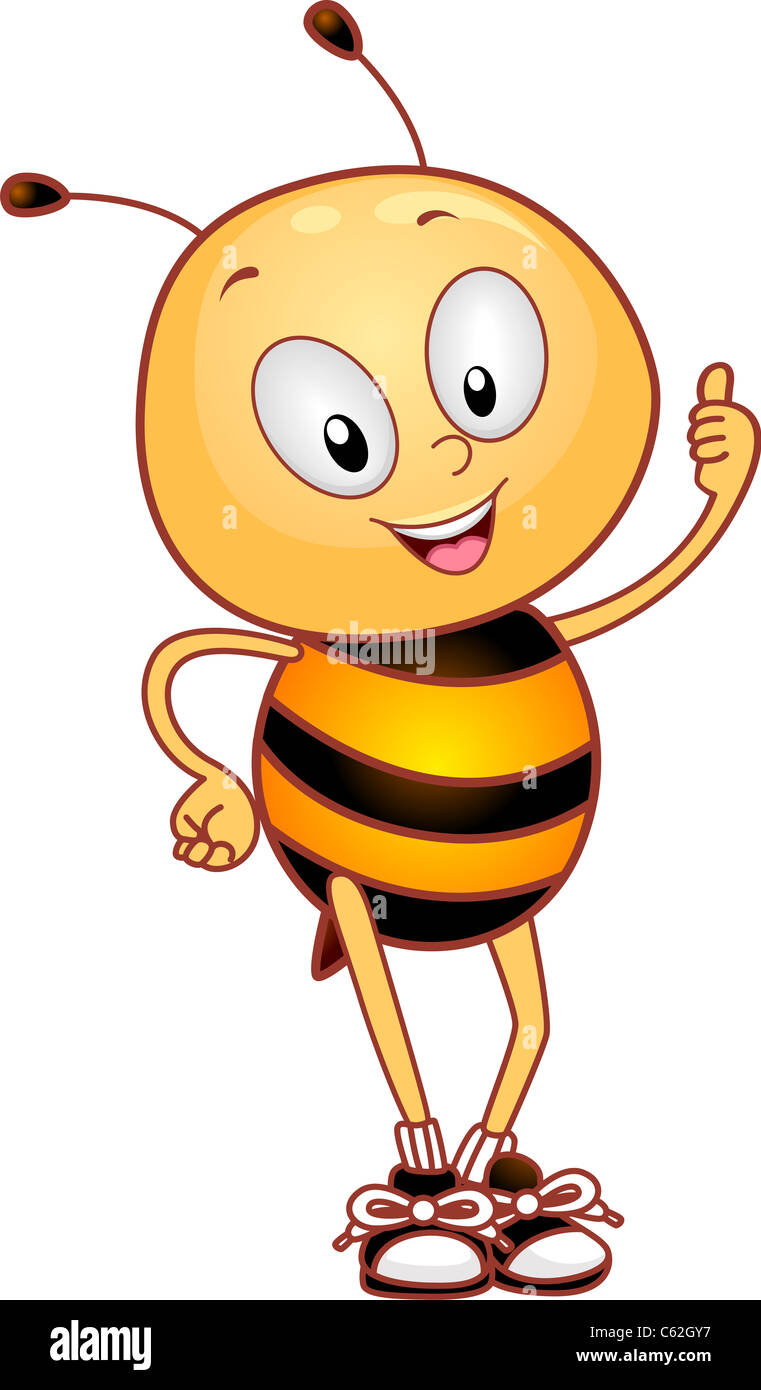 Cartoon bee thumbs up hi-res stock photography and images - Alamy