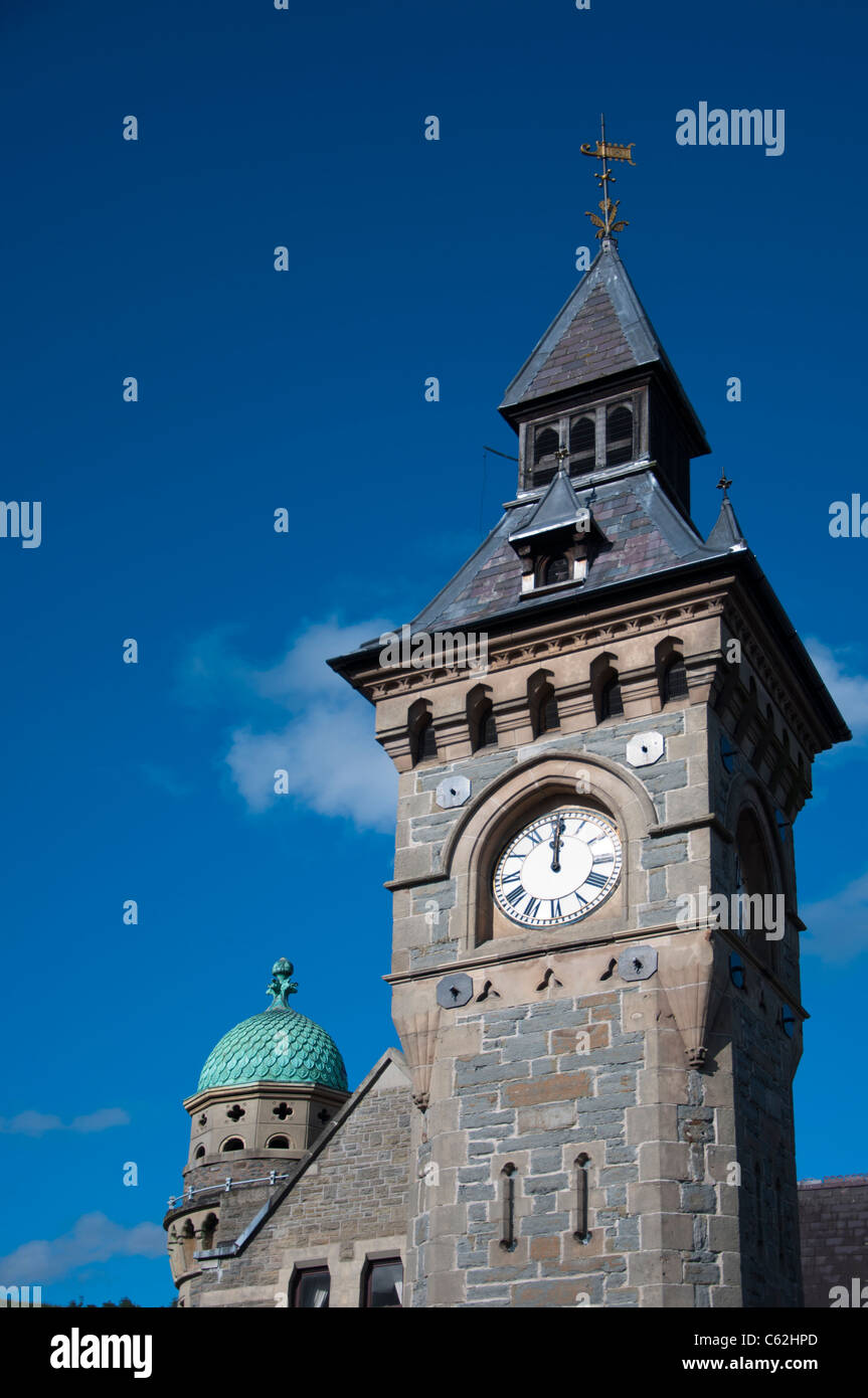 Clock tower Knighton Stock Photo - Alamy