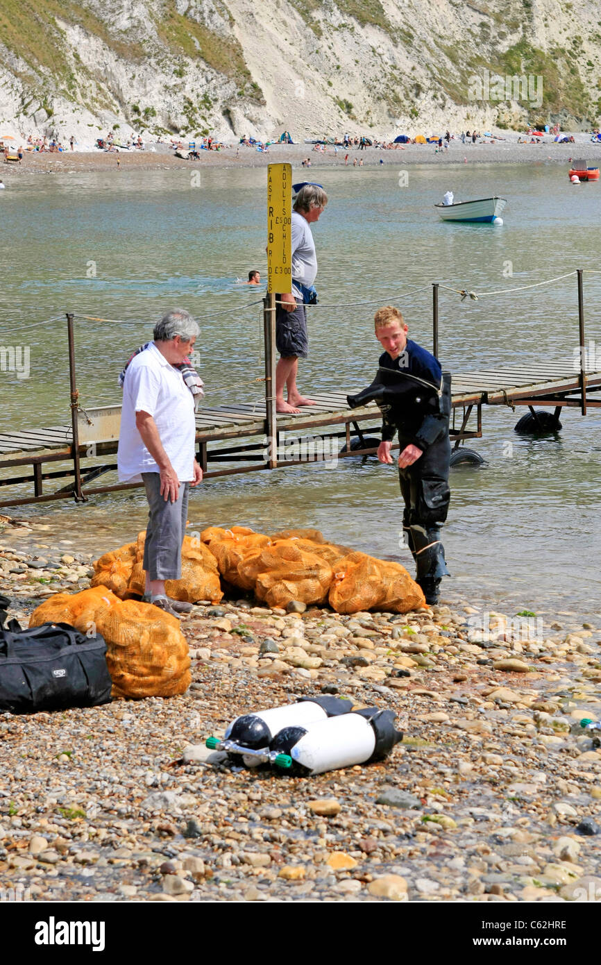 Professional diver at work underwater hi-res stock photography and ...