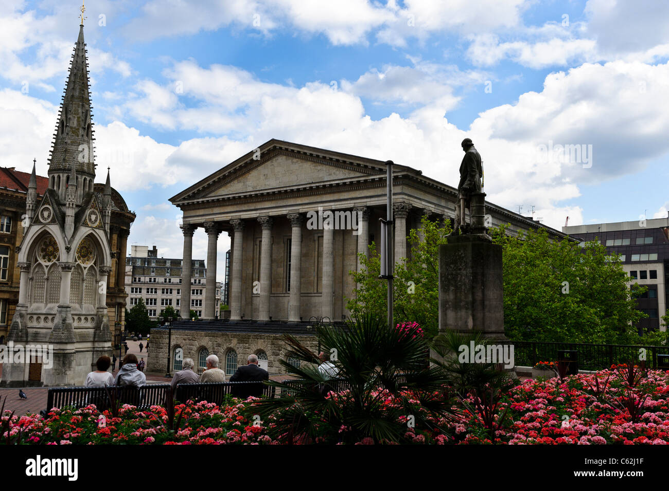 Birmingham Town Hall and clock tower in Chamberlain Square. Picture by ...