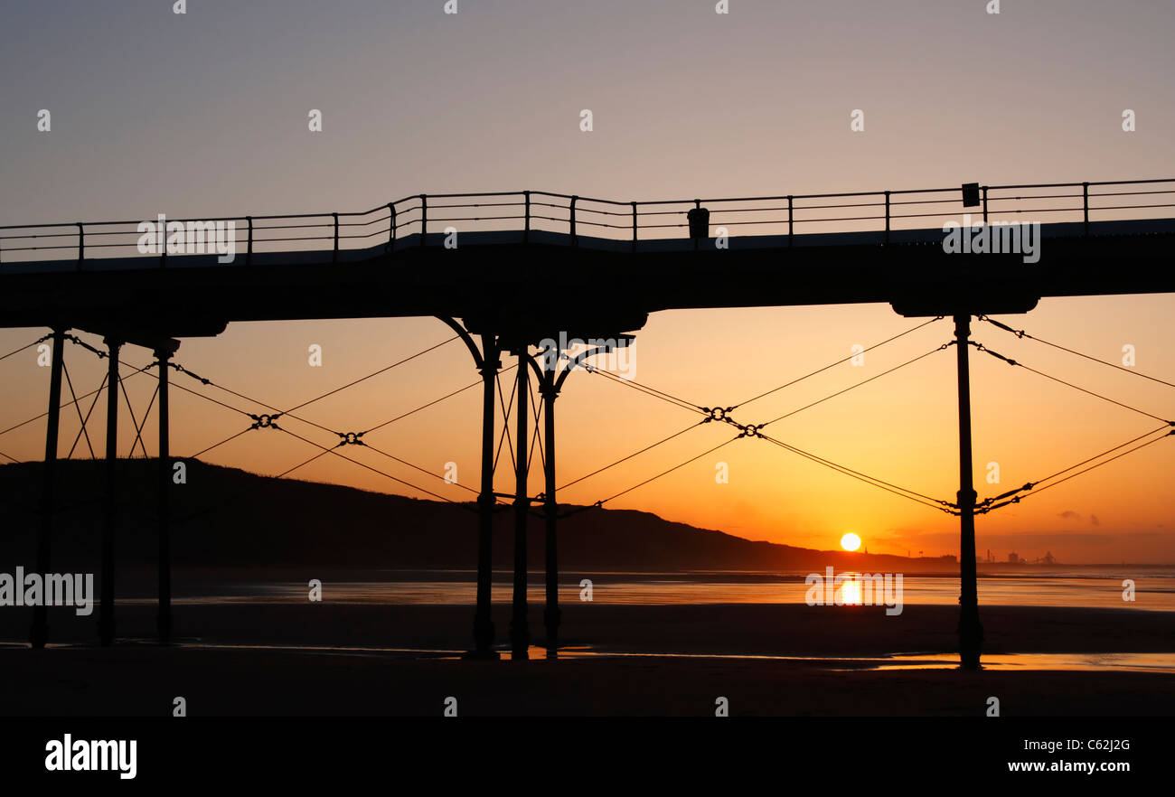 Victorian pier saltburn sea in hi-res stock photography and images - Alamy