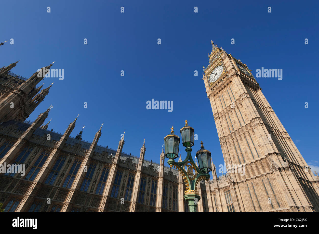 The Clock Tower of the Palace of Westminster that houses the bell known ...
