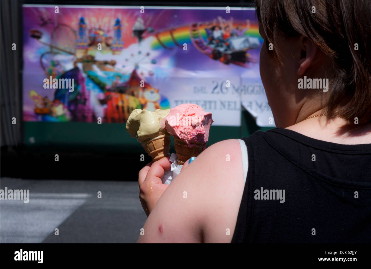 Two Ice cream Stock Photo - Alamy