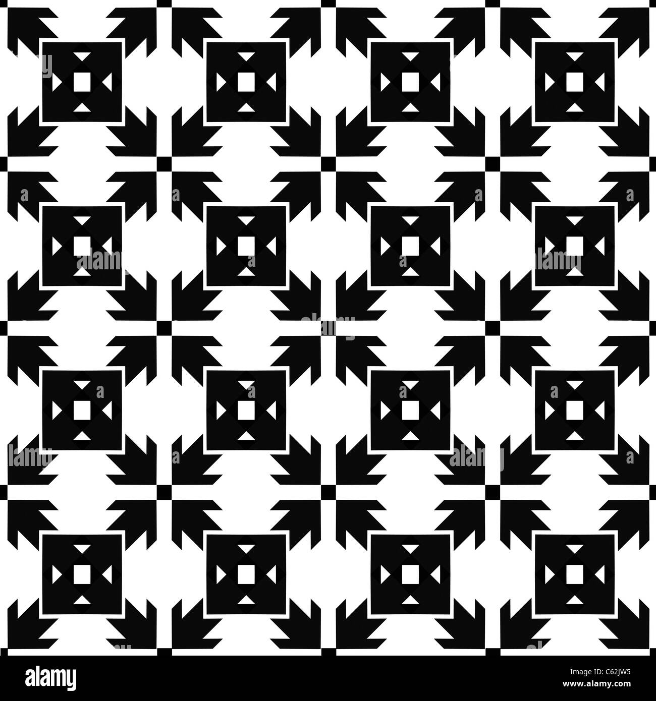 Abstract background of seamless arrow and checkered pattern Stock Photo ...