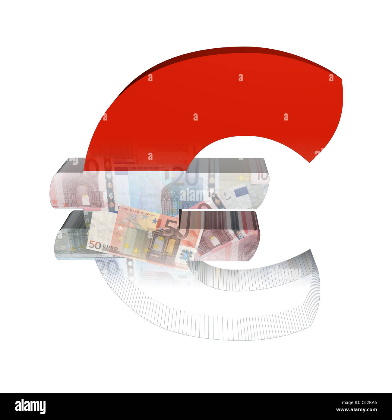 Austria euro symbol with flag on white illustration Stock Photo - Alamy