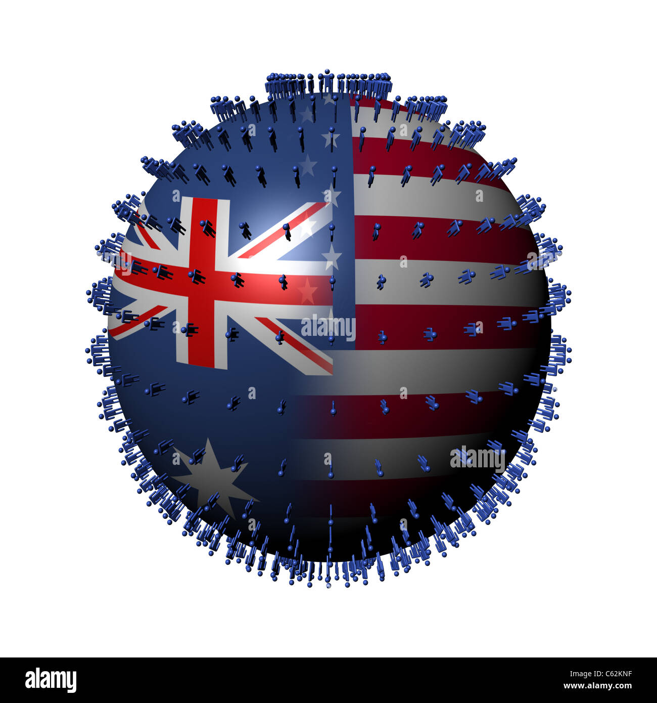 American australian flag hi-res stock photography and images - Alamy