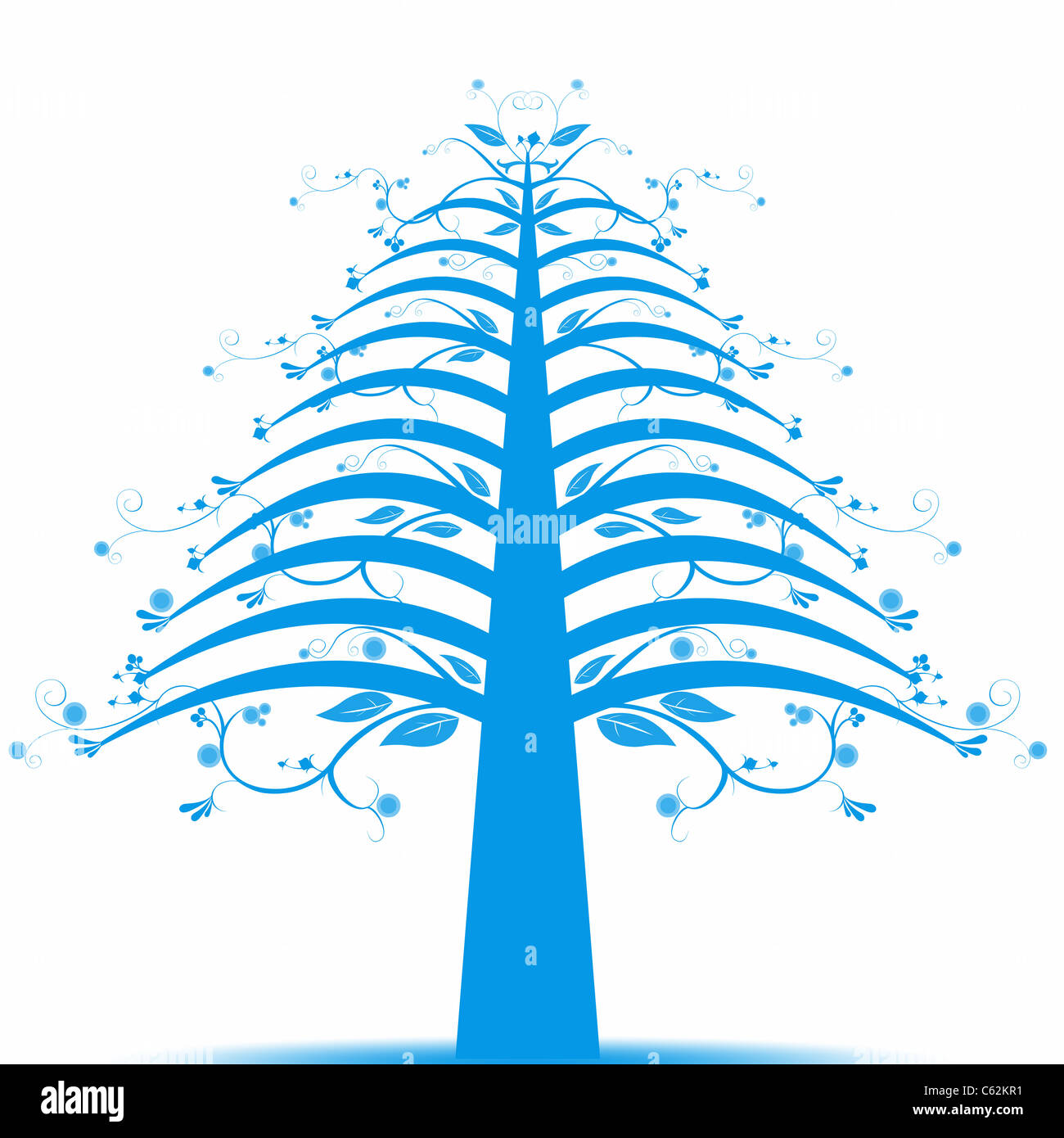 Beautiful art tree isolated on white background Stock Photo - Alamy