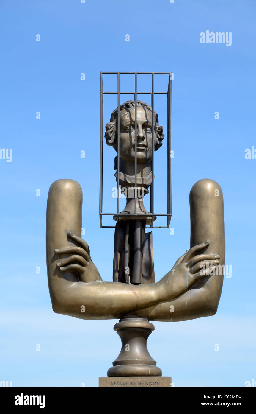 Metal Sculpture with Crossed Arms of Marquis de Sade by Alexandre ...