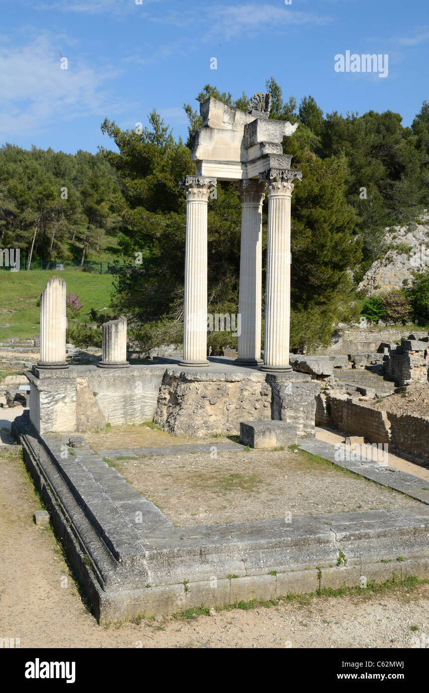 Roman Temple at the Ruined Roman City or Roman Town of Glanum near ...