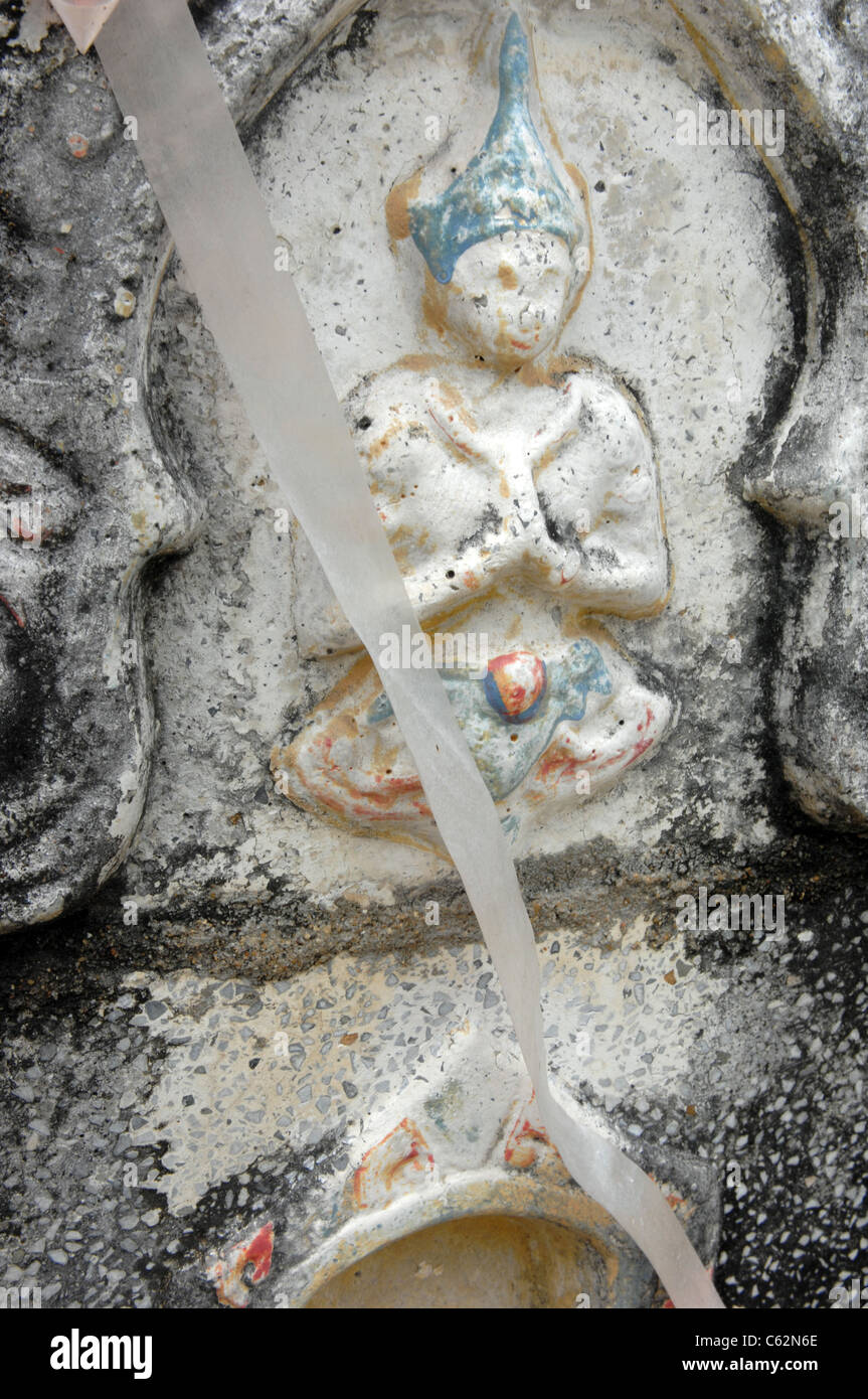 Graveyard, Wat Phanan Choeng Temple, Thailand Stock Photo - Alamy